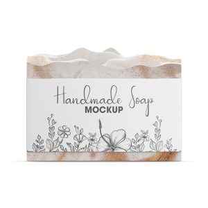 Handmade Bathing Soap Bar Mockup - GRAFLICK