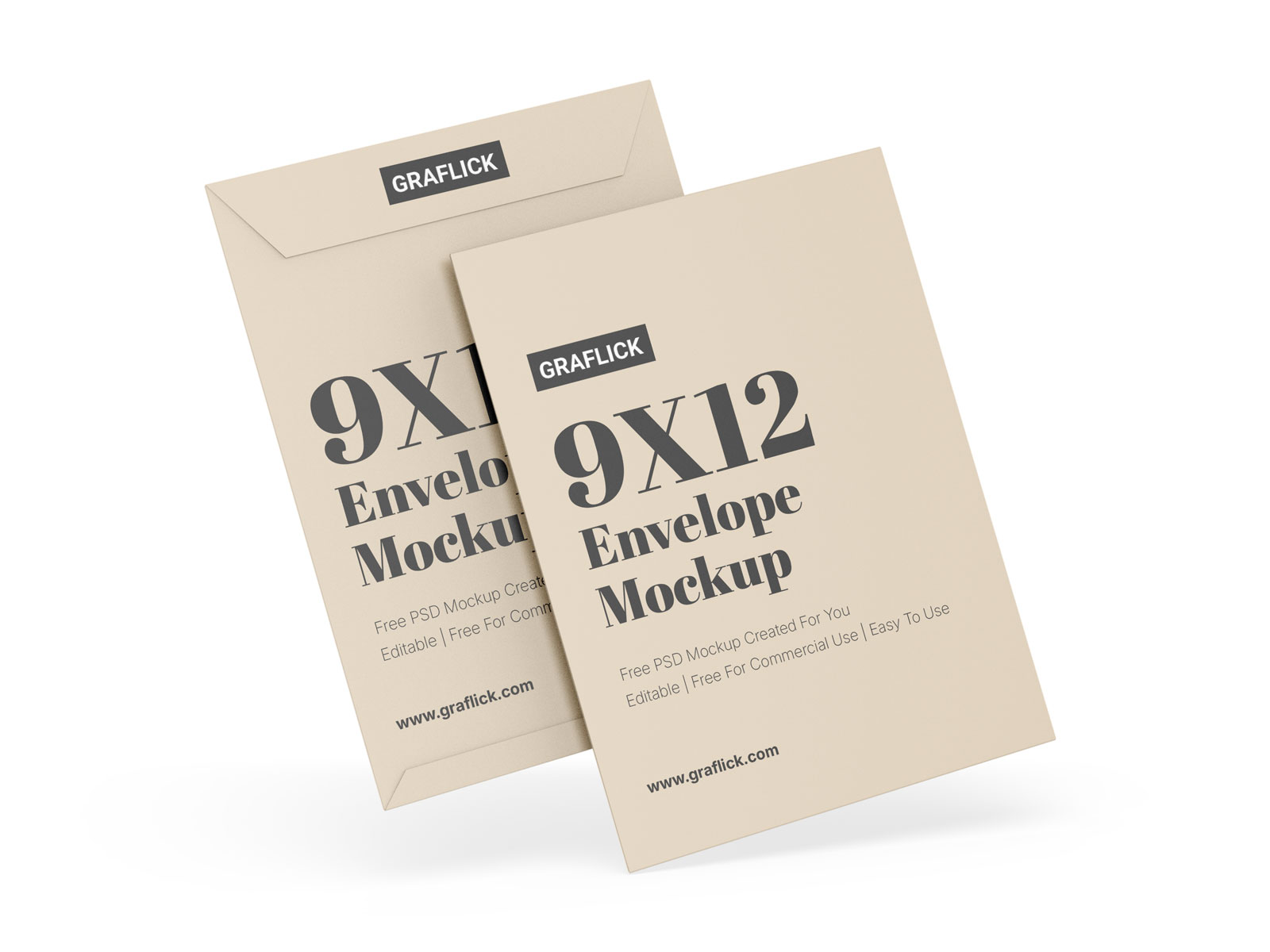 9x12 Envelope Mockup - GRAFLICK
