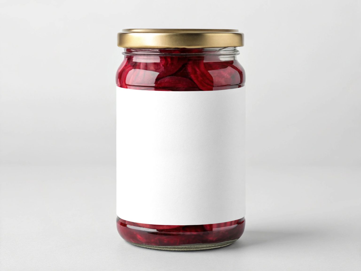 Free Pickled Beets Glass Jar Mockup | | GRAFLICK