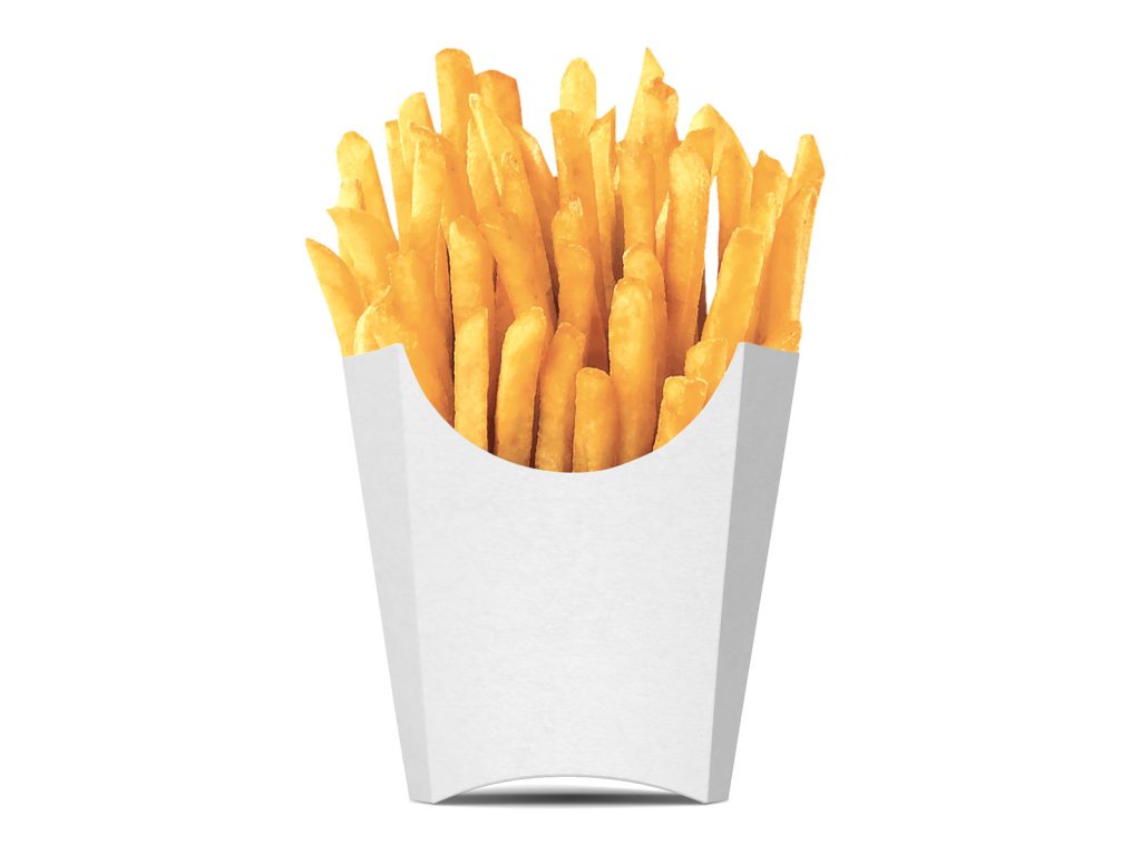 Free French Fries Packaging Box Mockup | | GRAFLICK