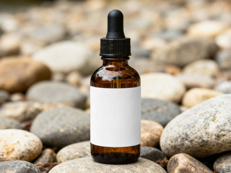 Free Beard Oil Bottle Mockup | | GRAFLICK