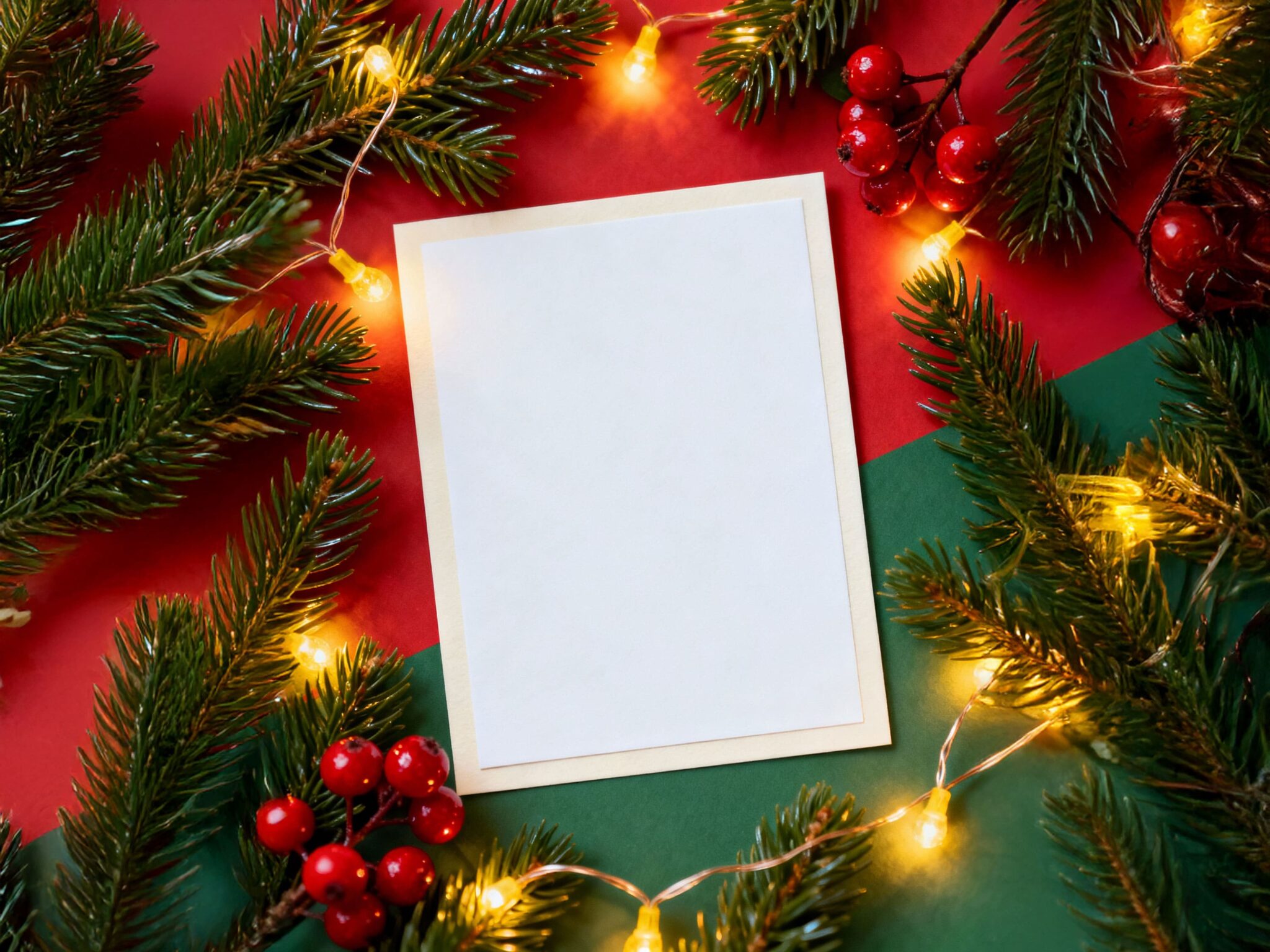 Free Christmas Letter Mockup | | GRAFLICK
