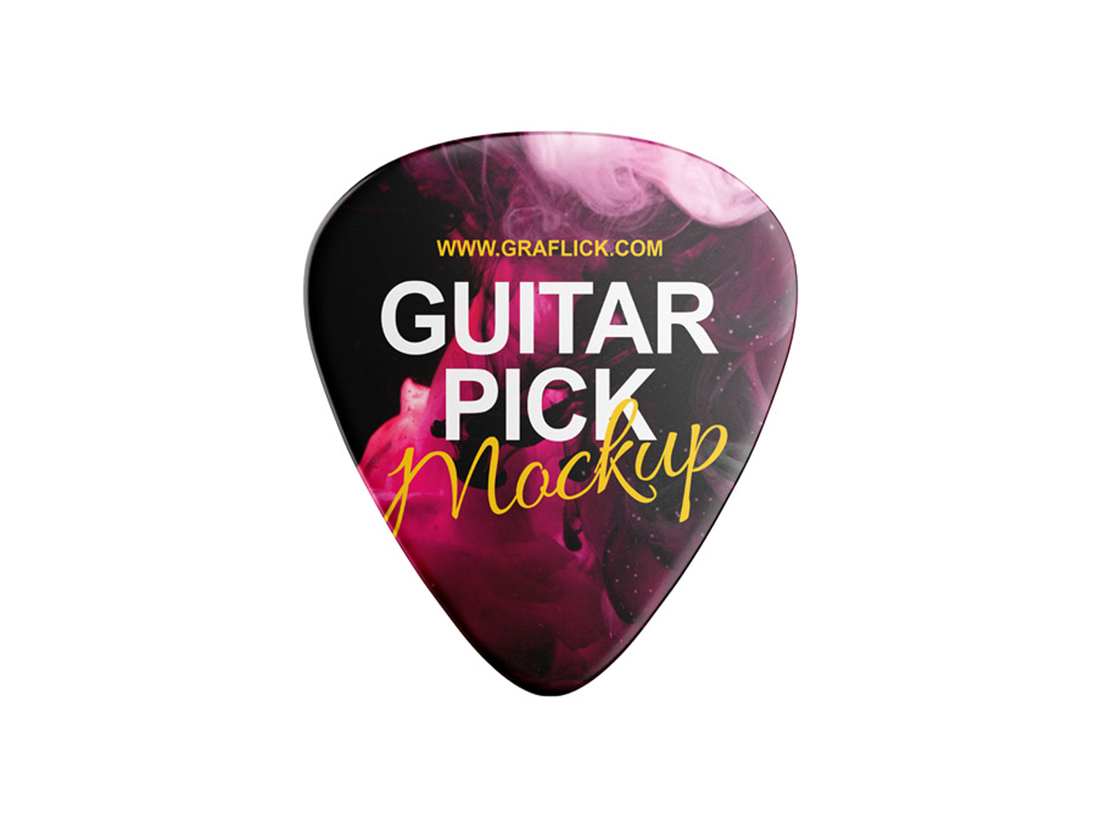 Free Guitar Plectrum Mockup | | GRAFLICK